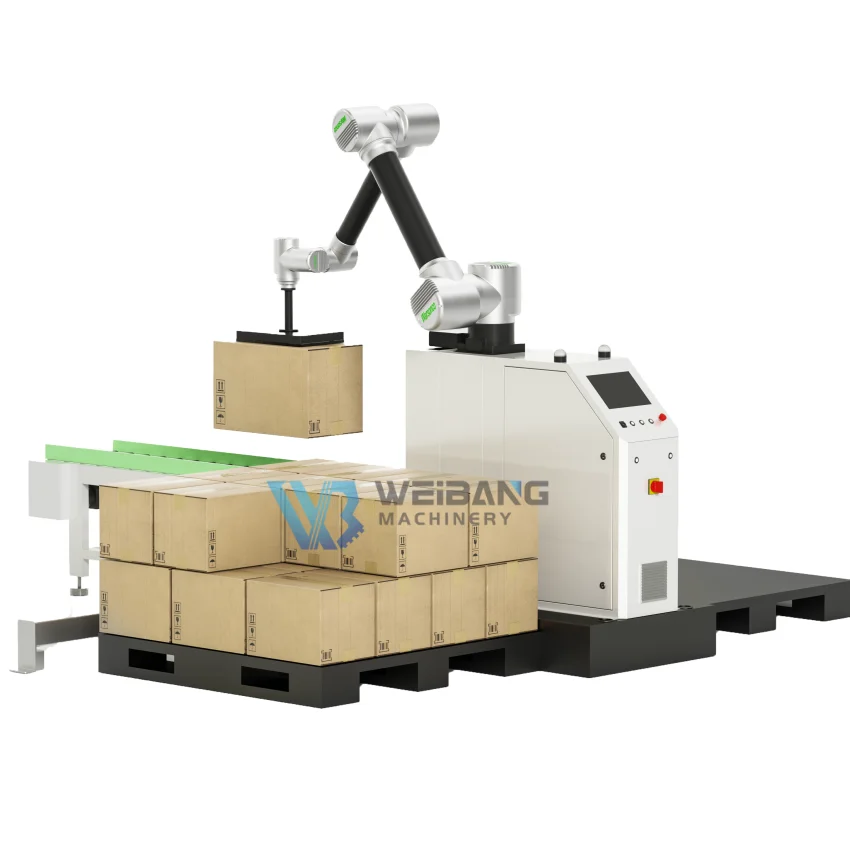 Full Automatic Robotic Palletizing Systems Carton Case Box Bag Robot Palletizer Machine - Buy ...