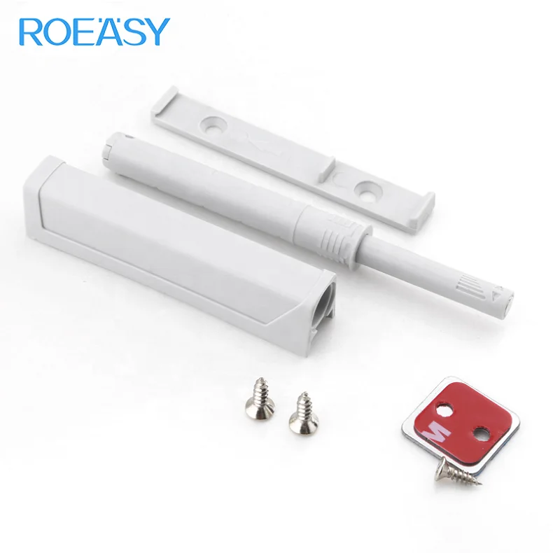 Roeasy Aluminium Magnetic Door Damper Buffers Kitchen Cabinet Catches Door Stop With Srews Push ...
