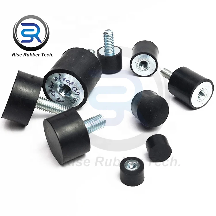 M6 M8 M12 rubber anti vibration isolator rubber mount hvac spring ...