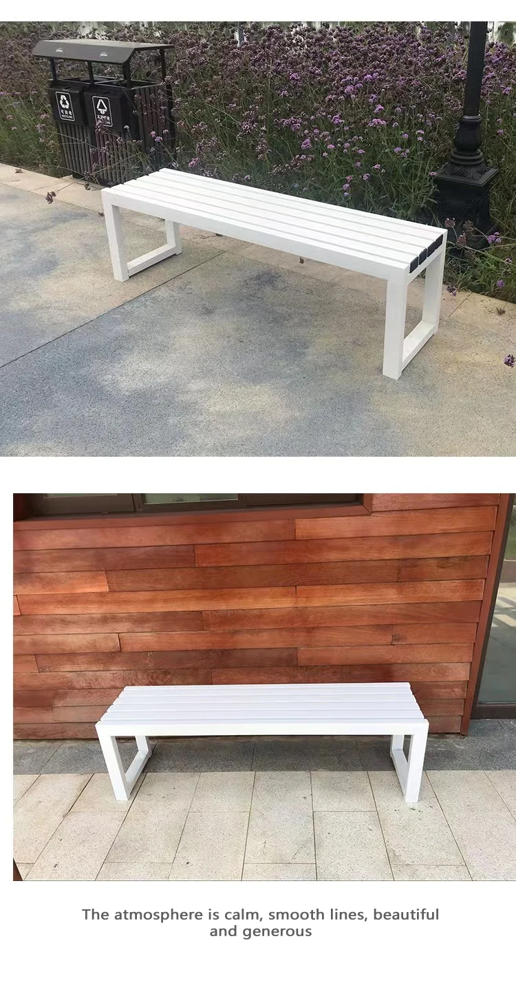 All Galvanized Steel Park Chair Outdoor Bench Shopping Mall Rest Bench ...
