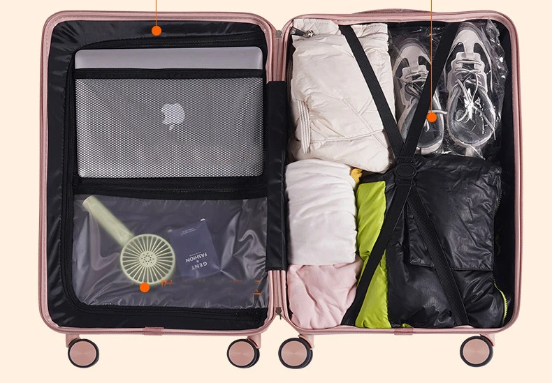 Koowo New Arrival Vintage Multifunctional Abs Pc Luggage Hardside ...