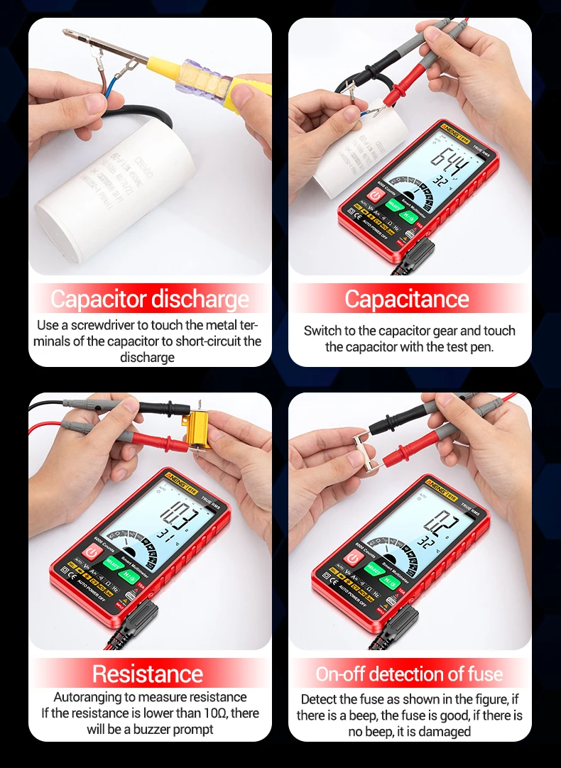 ANENG 616 Multimeter - Intelligent AC/DC Test Tool