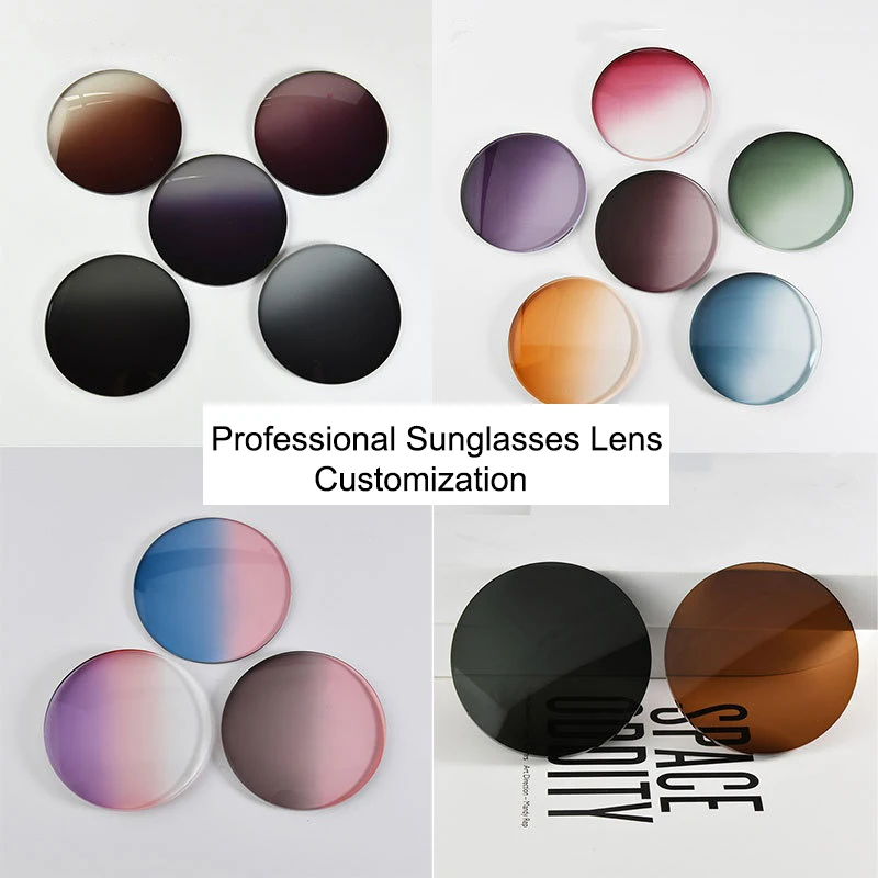 Custom Blue Green Black Color Glasses Lenses by Finewell