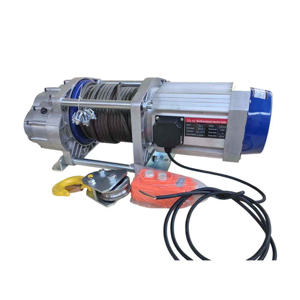 Multifunctional Electric Winch With Clutch 500kg Wire Rope Hoist ...