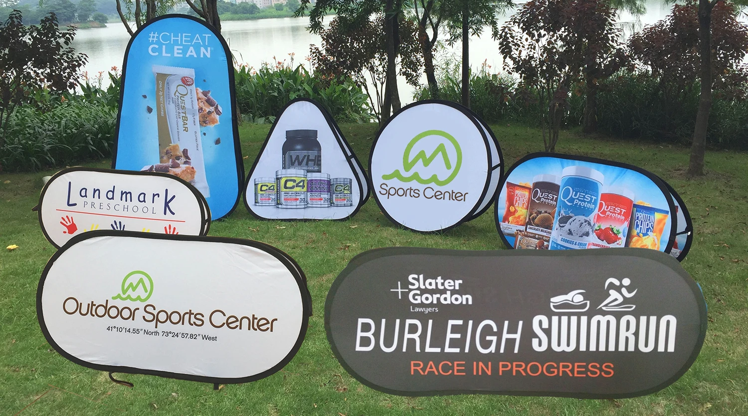 Presentation Display A Frame Banner Custom Printing Horizontal Banner ...