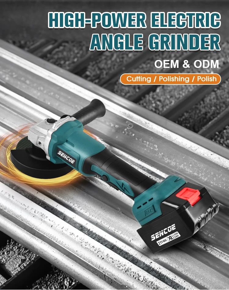 SENCOE 100mm Concrete Tile Metal Polishing Cutting Machine 21v Portable ...