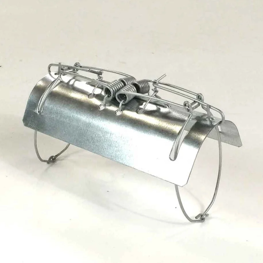 Reusable Galvanized Metal Tunnel Mole Trap Humane Spring Mole Traps ...