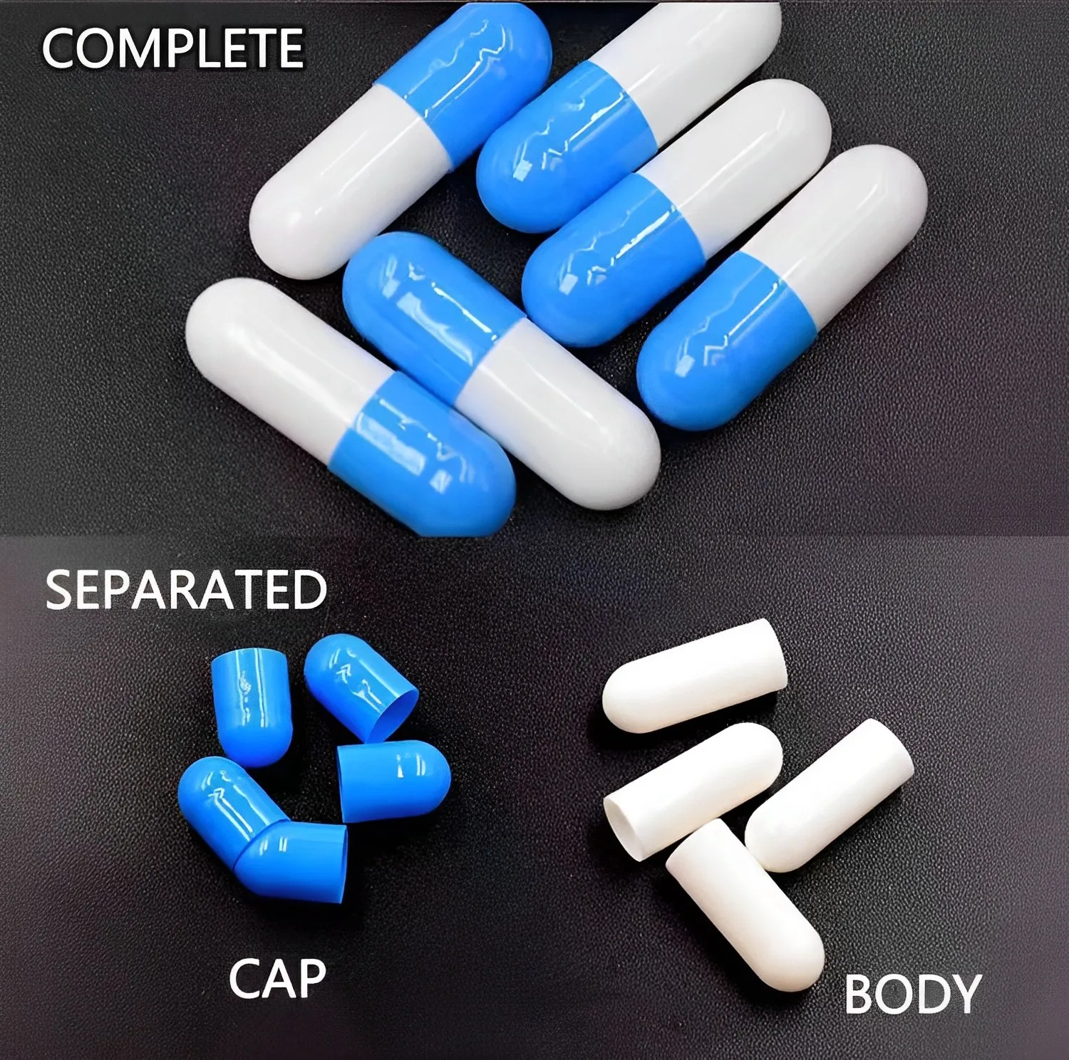 Factory Capsule Packaging Gelatin Empty Capsules Size Size 00 0 1 2 3 4 ...