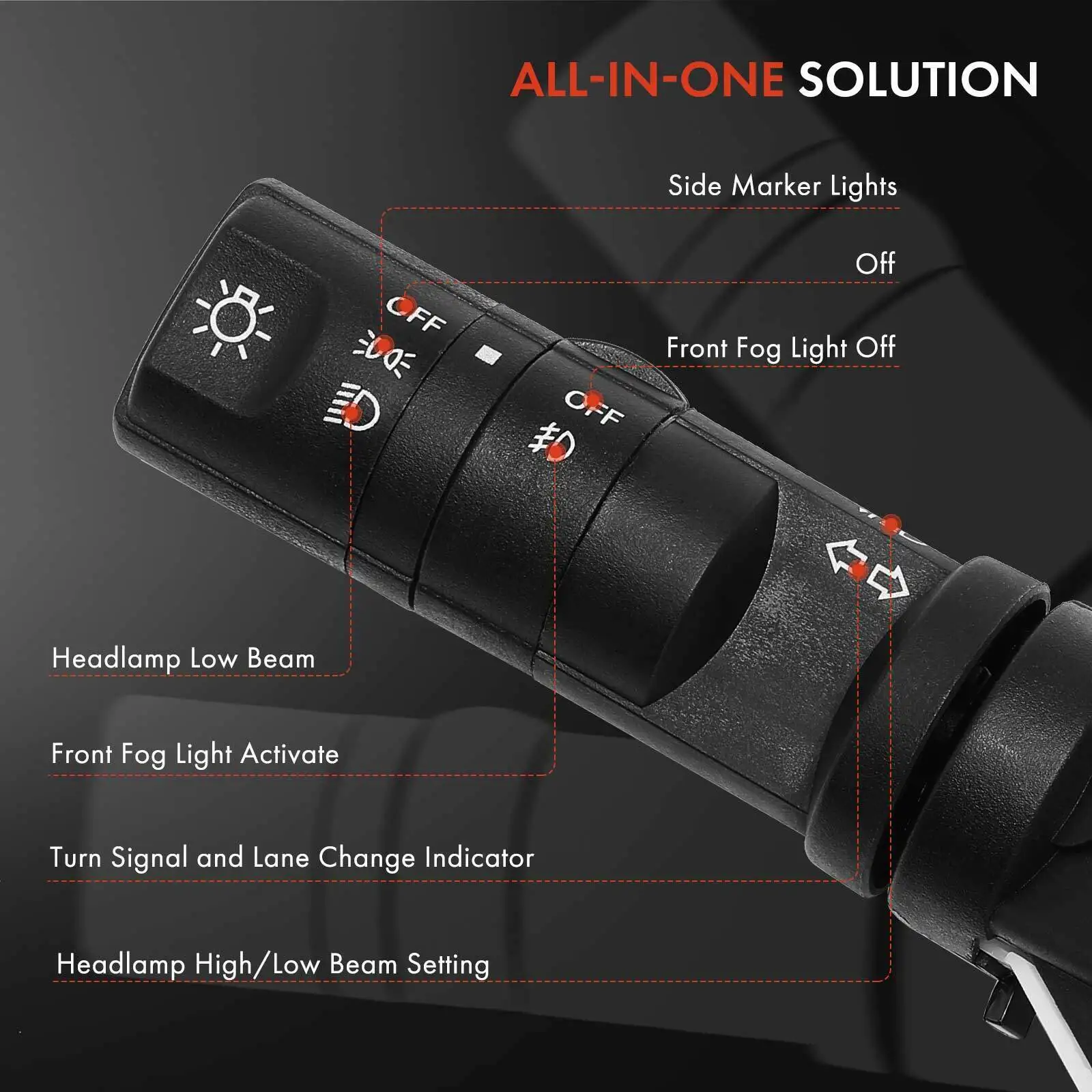 SorghumTurn Signal Indicators Stalk Column Switch for Toyota Mazda VW ...
