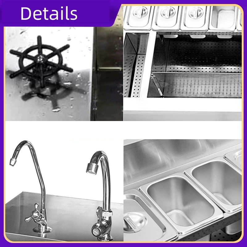 Mobile Bartender Station - Stainless Steel Cocktail Counter