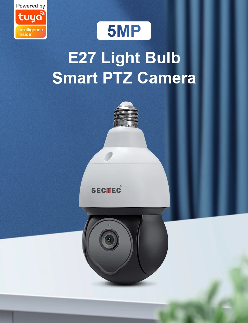 Sectec HD 5MP Smart Wireless IP CCTV Camera with Night Vision