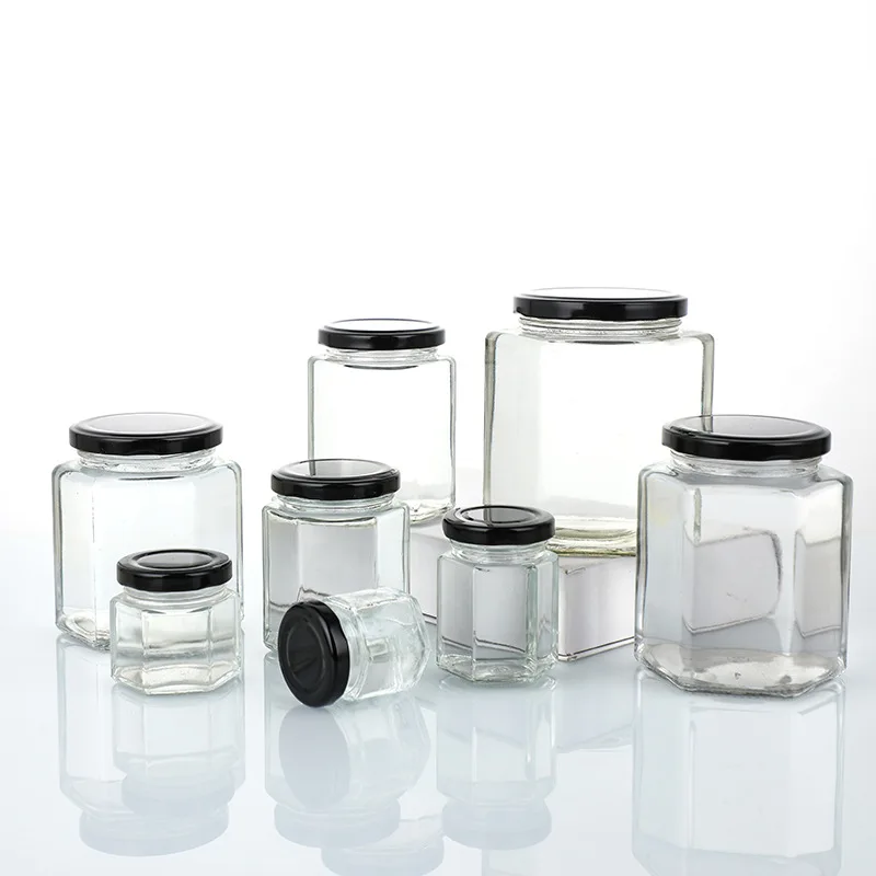 ClearSeal Flat Glass Jar with Crown Cap Airtight Freshness Storage for ...