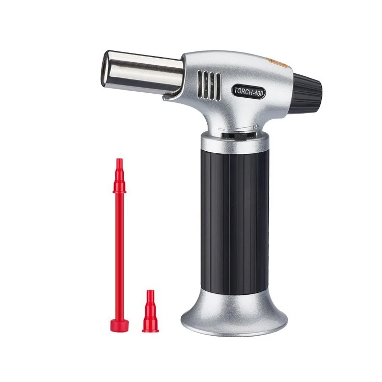 Kitchen Blowtorch Lighter Refillable With Adjustable Flame Baking Cake ...