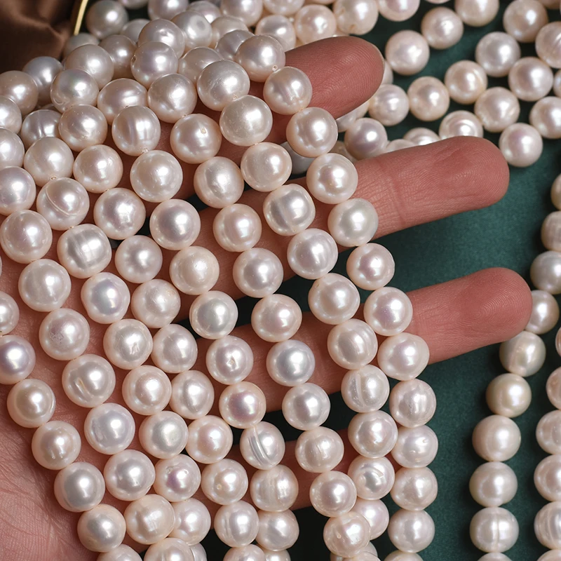 New High Quality Loose Round Pearls Fresh Water Natural White Color 8mm ...