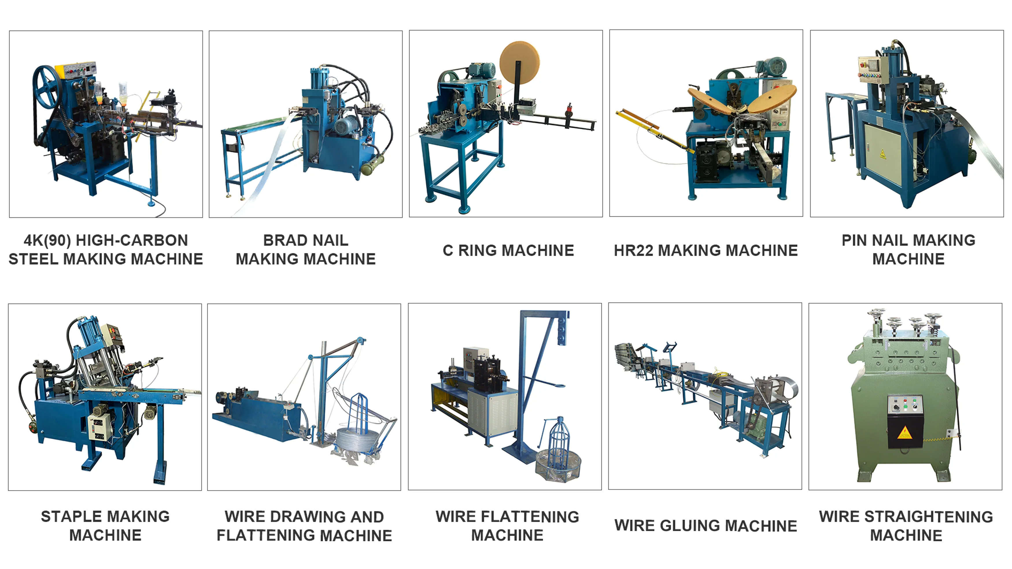 Galvanized Iron Staple Wire Drawing Machine - High Prod