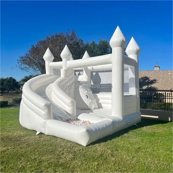 Commercial Grade Pvc Bounce House Inflatable Bouncer White Bounce House ...