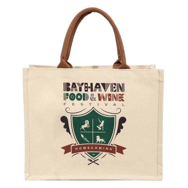 Custom Printed Logo Size Eco Friendly Reusable Grocery Bag