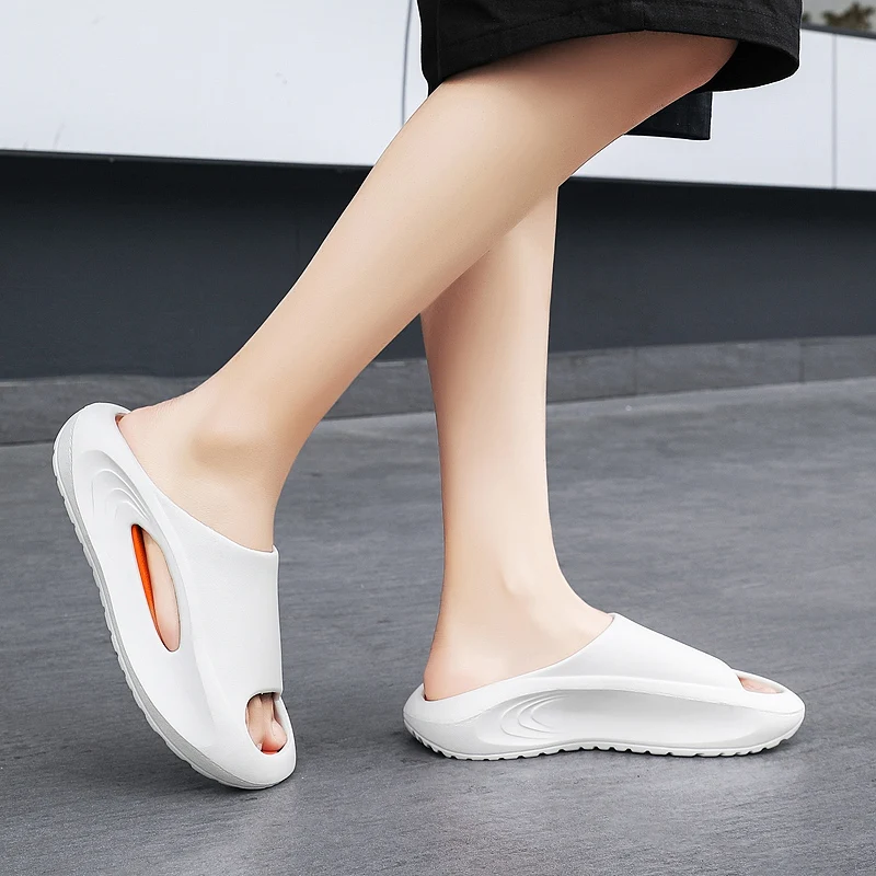 Slides Custom Logo Slippers Summer Leisure Outdoor Non Slip Thick Sole ...