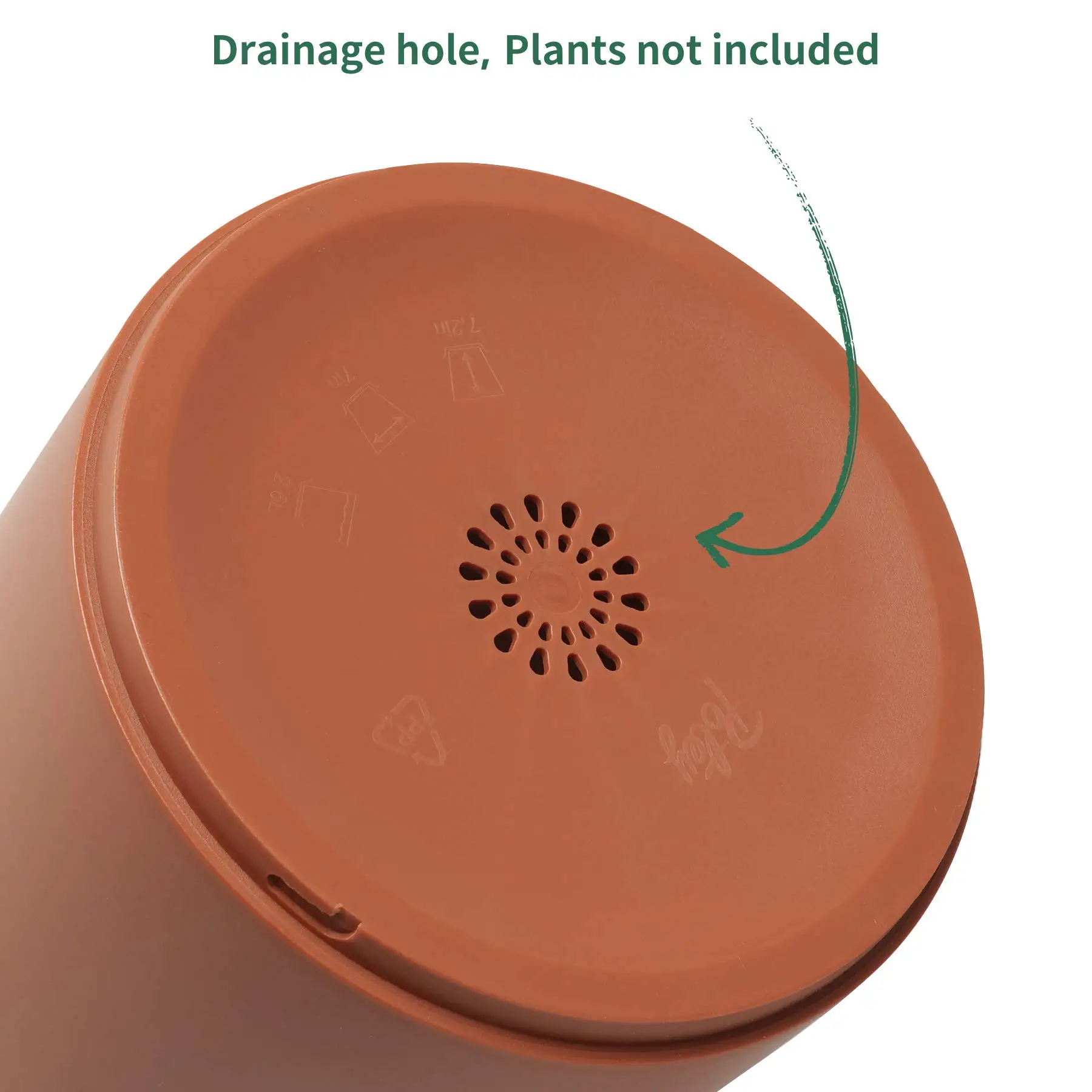 Modern Planter Pots Terracotta Color Plastic Planter Set Plant ...