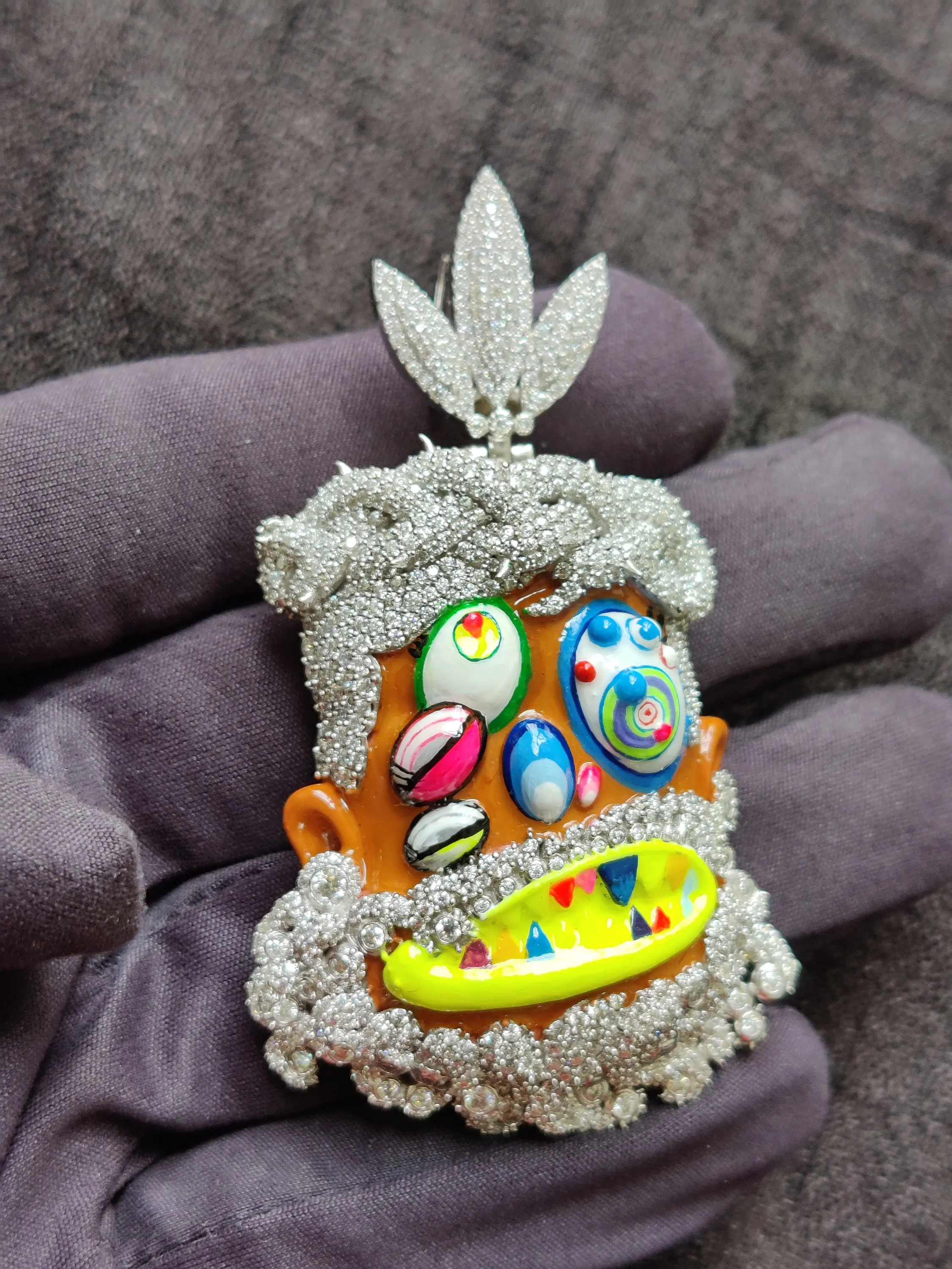 Custom 7.20 Ct Diamond Pendant 925 Silver Iced Out Vvs Moissanite ...