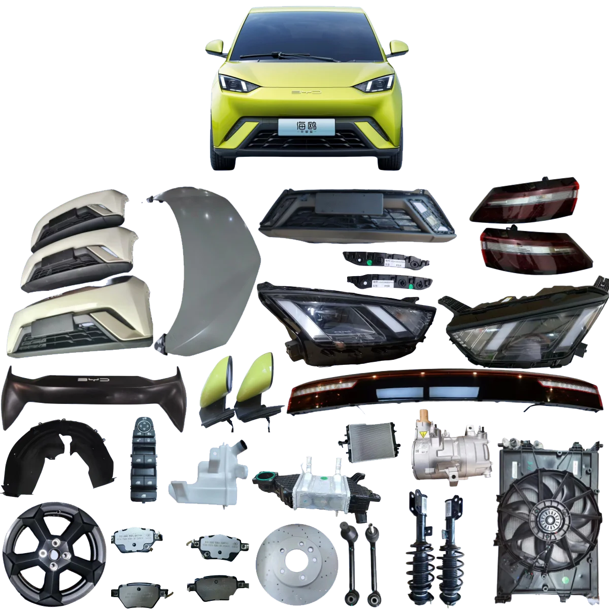BYD seagull accessories with Wholesale Price byd battery byd ev car ...