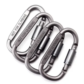 Xiwang Custom Aluminum Carabiner Hook Snap D Ring Climbing Spring Snap ...