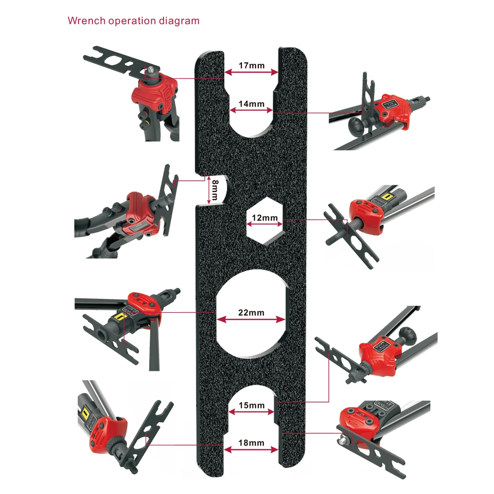 High Efficiency Rivet Nut Gun - M3-M12 Automatic Manual Tool