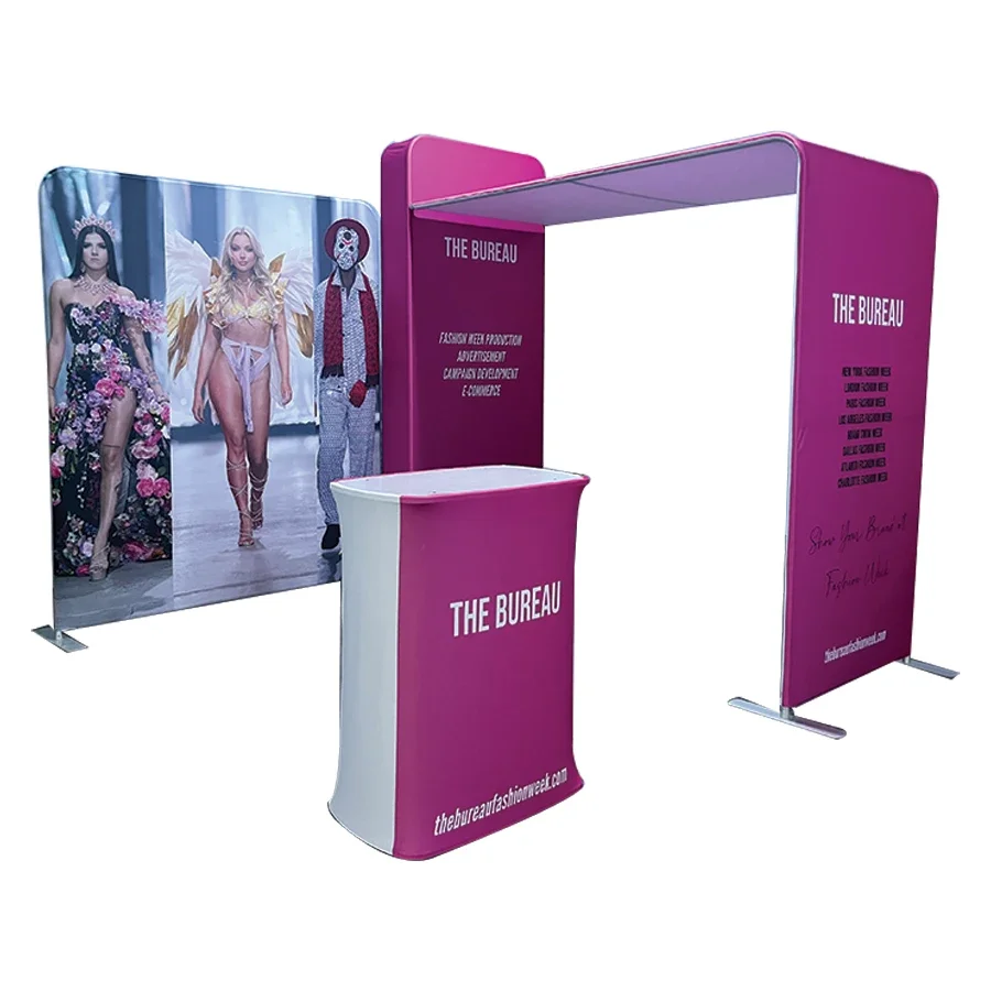 10x10ft 3x3m Aluminum shelf display backdrop banner stand exhibition ...