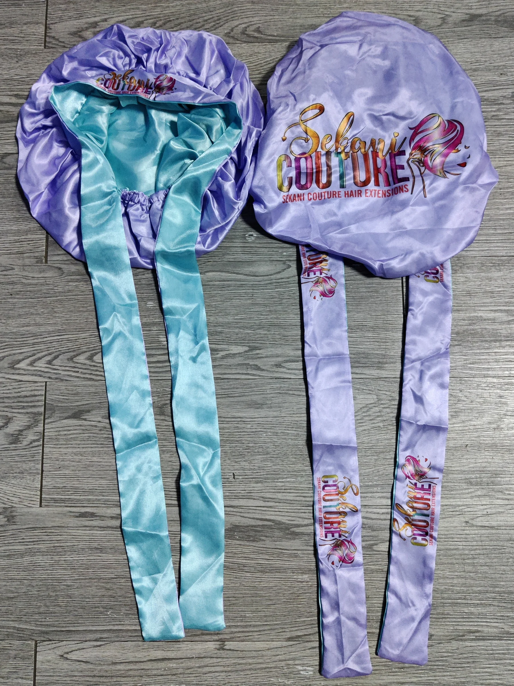 Tie Bow Bonnets Reversible Satin Bonnet Customized Hair Bonnets Custom ...