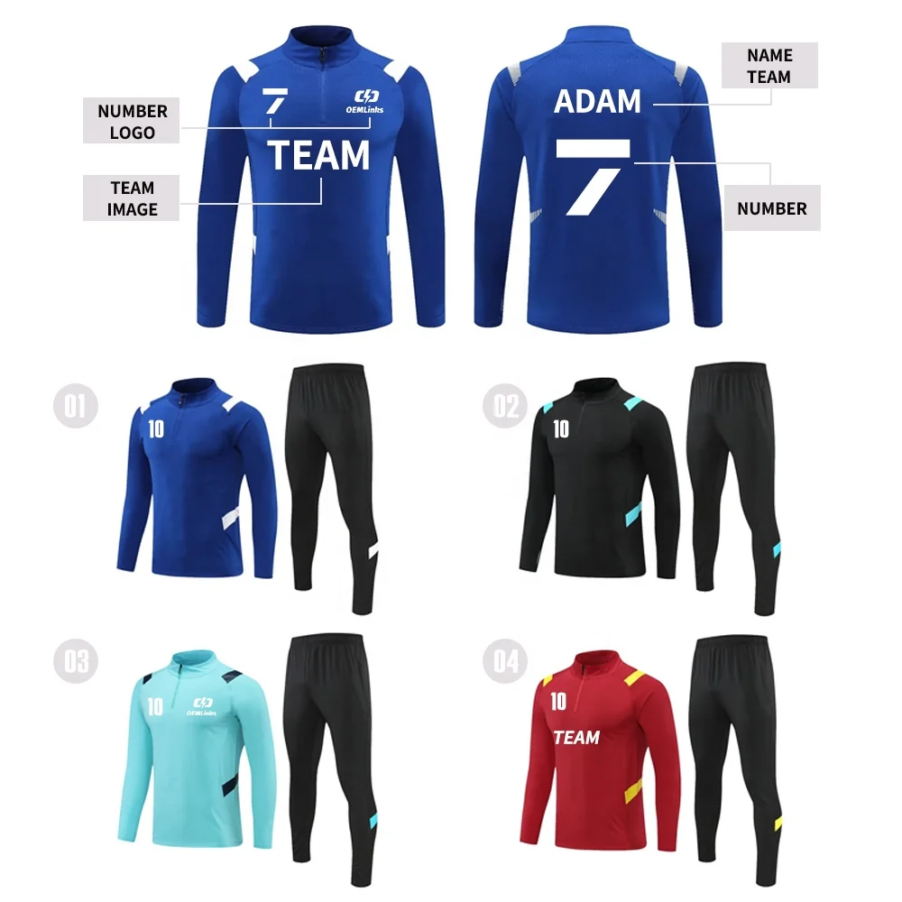 Wholesale Football Jersey Latest Club Men's Long Sleeves Comfortable ...