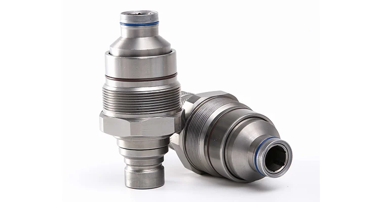 Flat Face Hydraulic Quick Coupler Block Cartridge 7246799 7246802 ...