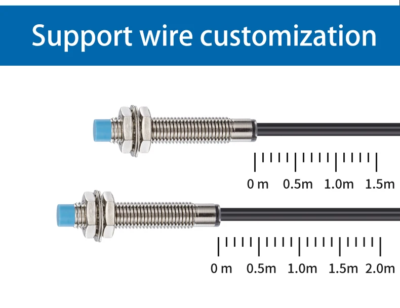 LJ8A3-4-Z/AX Non flush NPN NC M8 detection long distance 4mm inductive ...