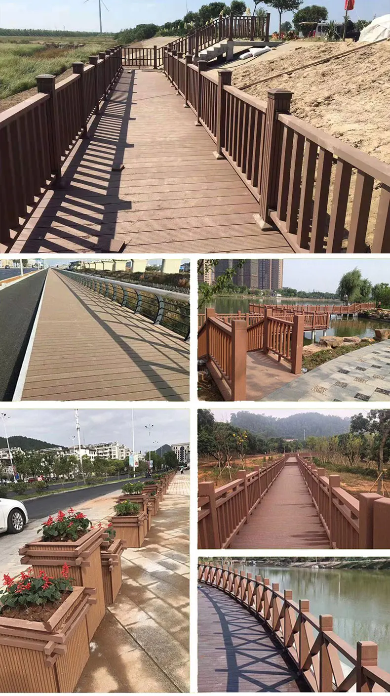 Waterproof New Design Deck Railing Outdoor Wood Plastic Wpc Handrail ...