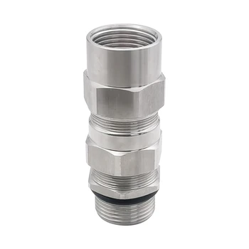 Double Seals Ss304 Armoured Inner-outer Thread Ex Cable Gland Explosion ...