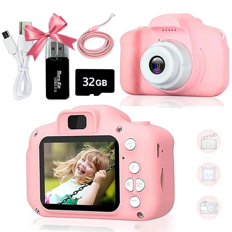 X200 Cute Children Camera Kids Educational Toy Children Baby Birthday ...