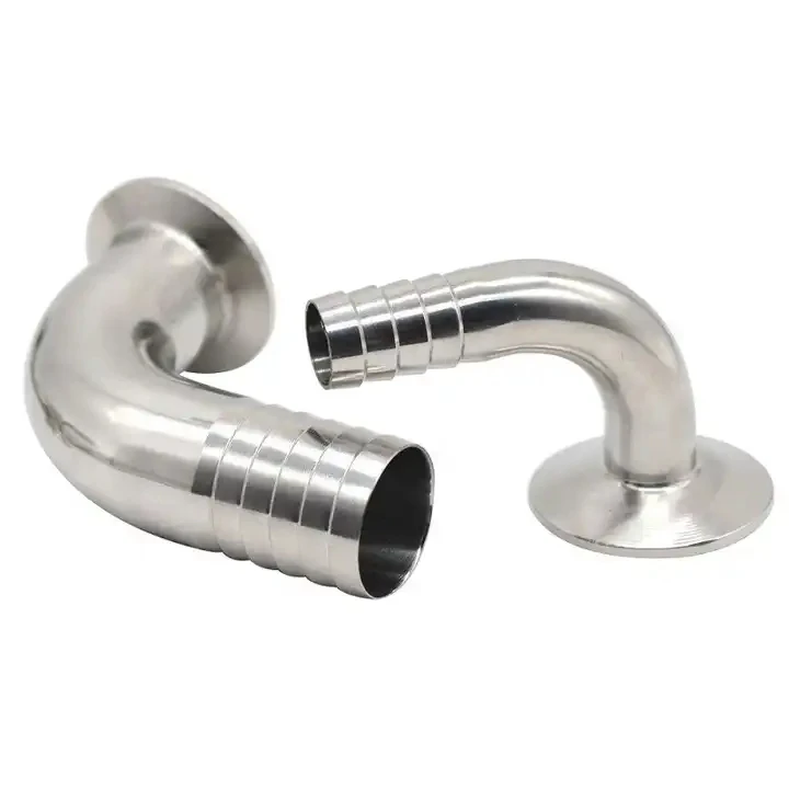 Stainless Steel 304 316 Sanitary 90 Degree Tri Clamp Hose Barb Elbow ...