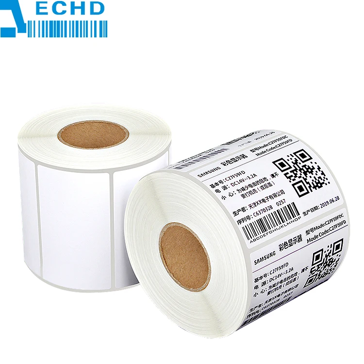Wholesale Barcode Printing Copperplate Label Paper Coated Paper Label ...