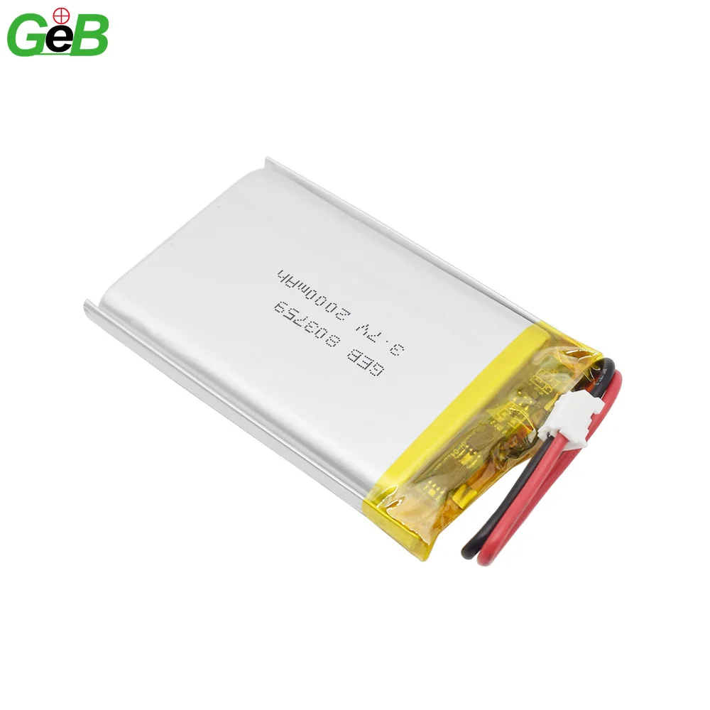 GEB Battery 803759 - 3.7V 2000mah Rechargeable Power