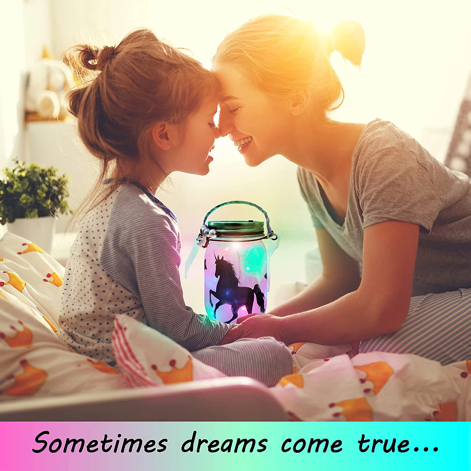 Unicorn & Fairy Lantern Night Light Jar Craft Kit for Kids