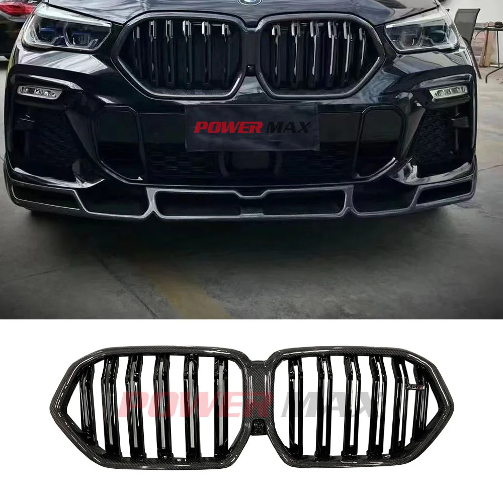 Carbon Fiber Bodykit Ld Style For Bmw X6 G06 Front Bumper Lip Side ...