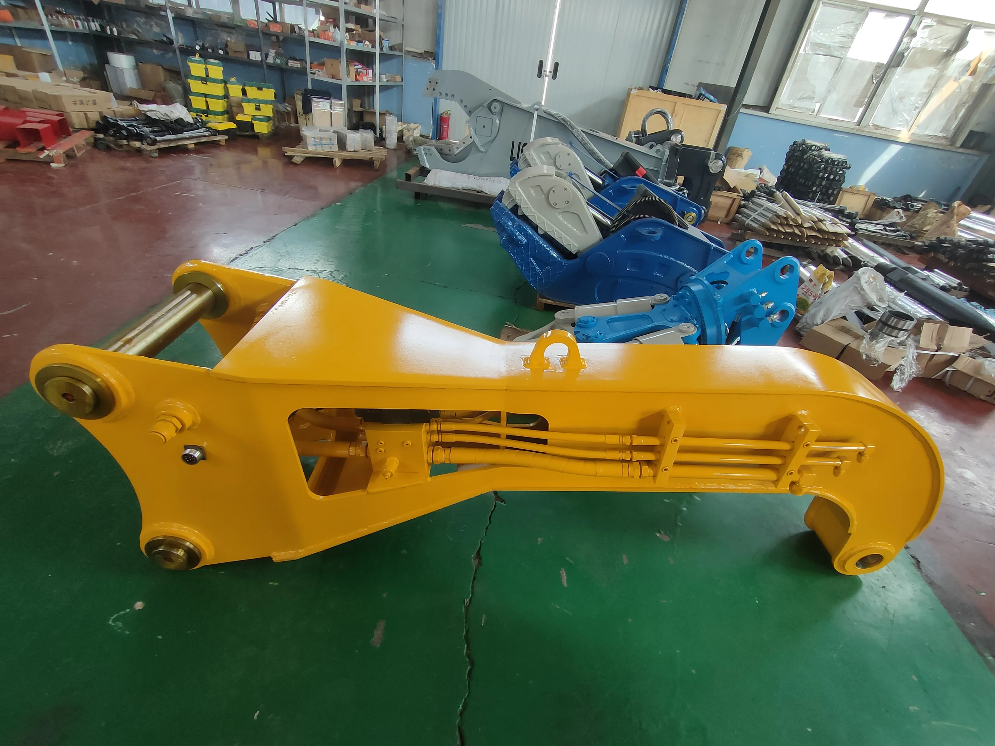 Hydraulic Sheet Pile Vibro Hammer With Extend Long Boom For Zx200 Zx210 ...