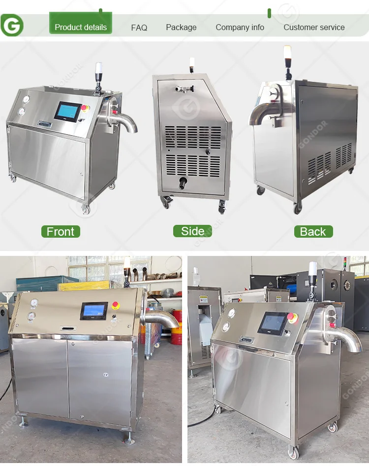 Hielo Seco Co2 Pellet Production Automatic Industrial Mini Dry Ice Pelletizer Maker Make Machine ...