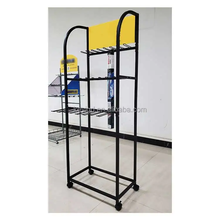 Floor Standing Metal Display Rack for Car Windshield Wipers