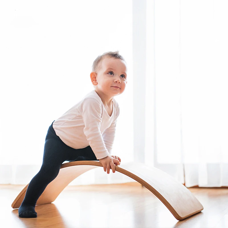 Papan Keseimbangan Kayu Papan Goyang Mainan Prasekolah Anak Belajar ...
