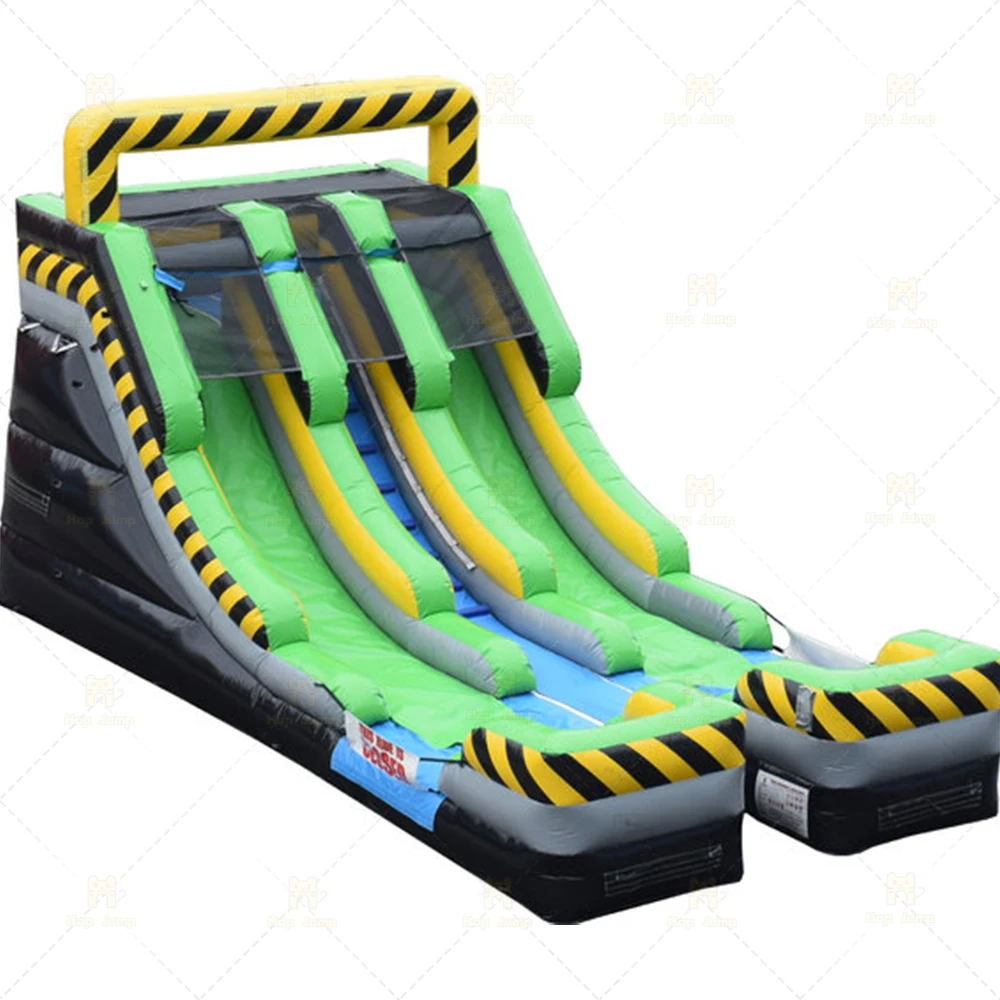 Large Water Slide,Inflatable Water Slides Full Throttle- Nuclear Colors ...
