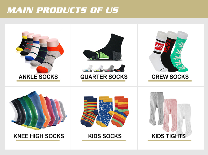 Free Mock-up & Samples for Custom Logo Socks by XUXU