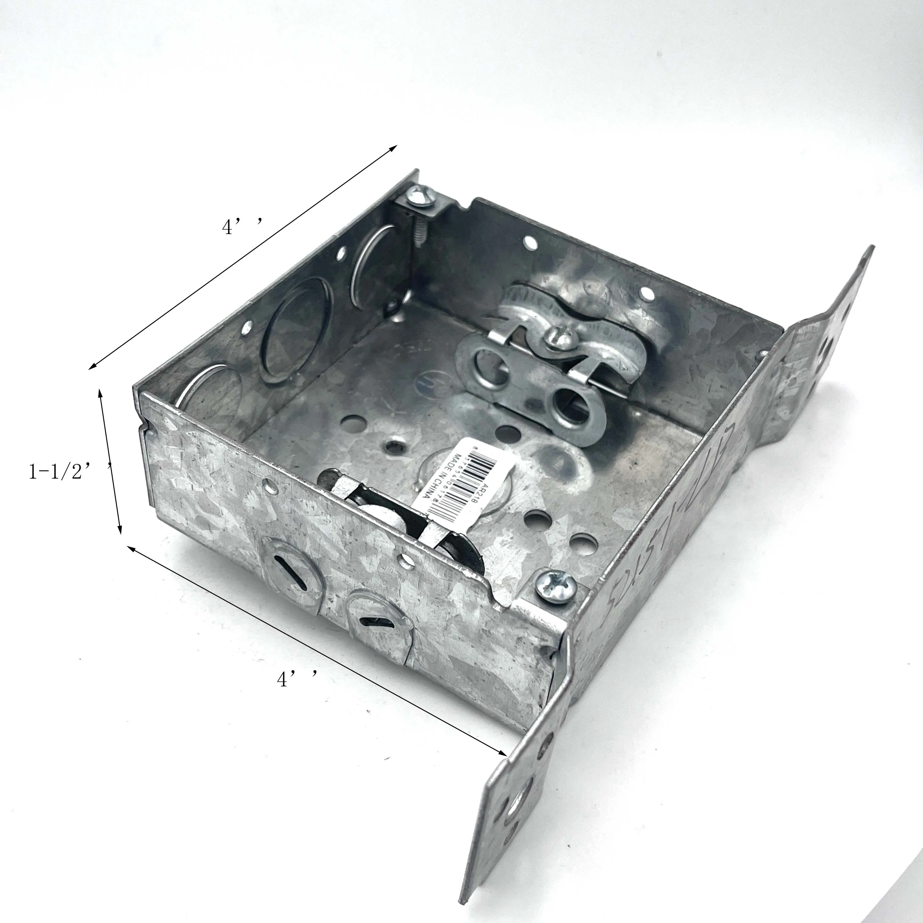 Metal Outlet Electrical Junction Box,4''square Metal Electrical Box,1-1 ...