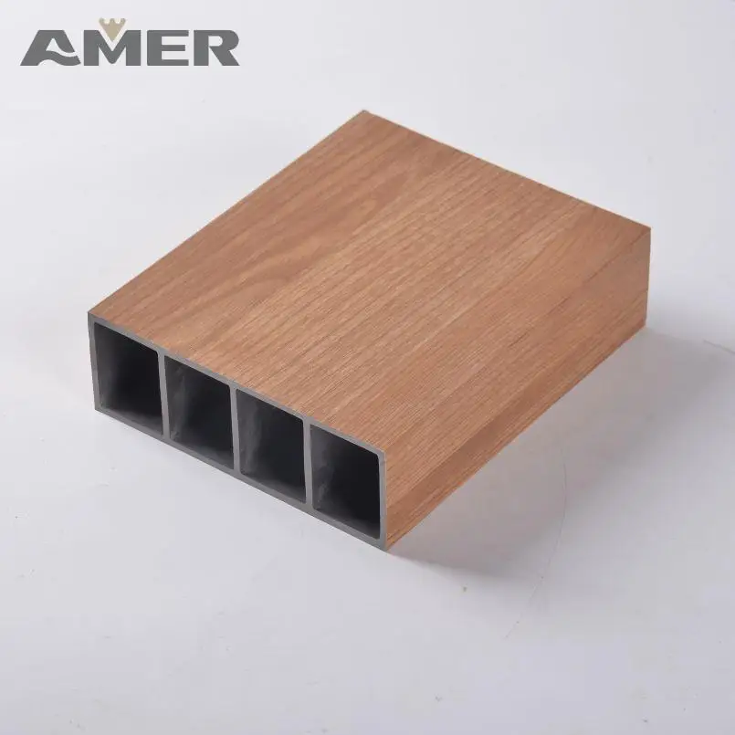 Amer Factory Water Proof 75mm Wpc Timber Tube Panel For Interior Wall ...