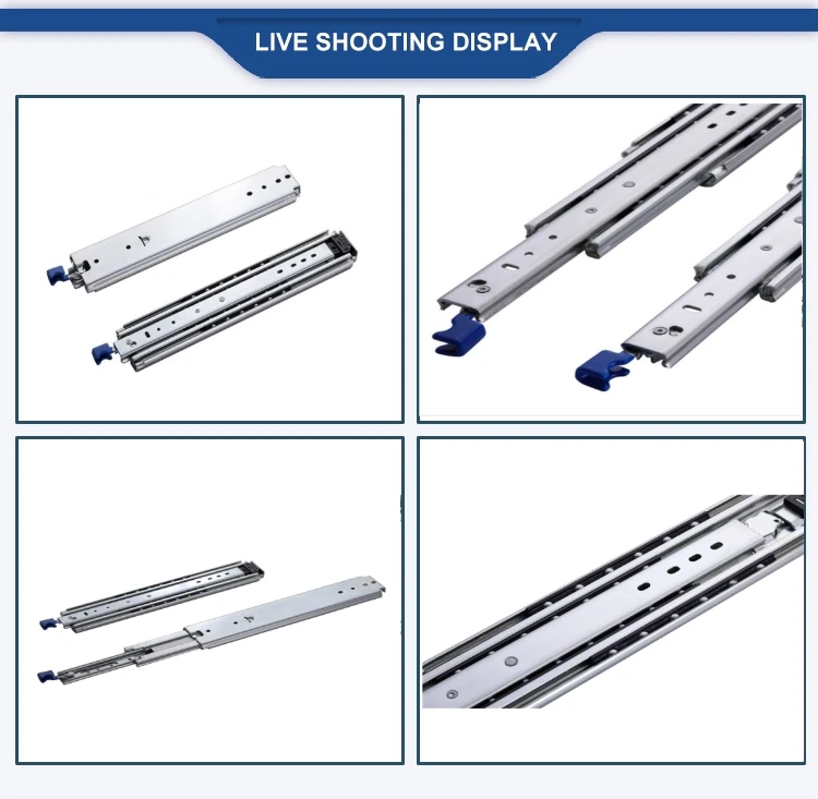 76mm Width 500ibs Full Extension Lock In Lock Out Heavy Duty Telescopic ...