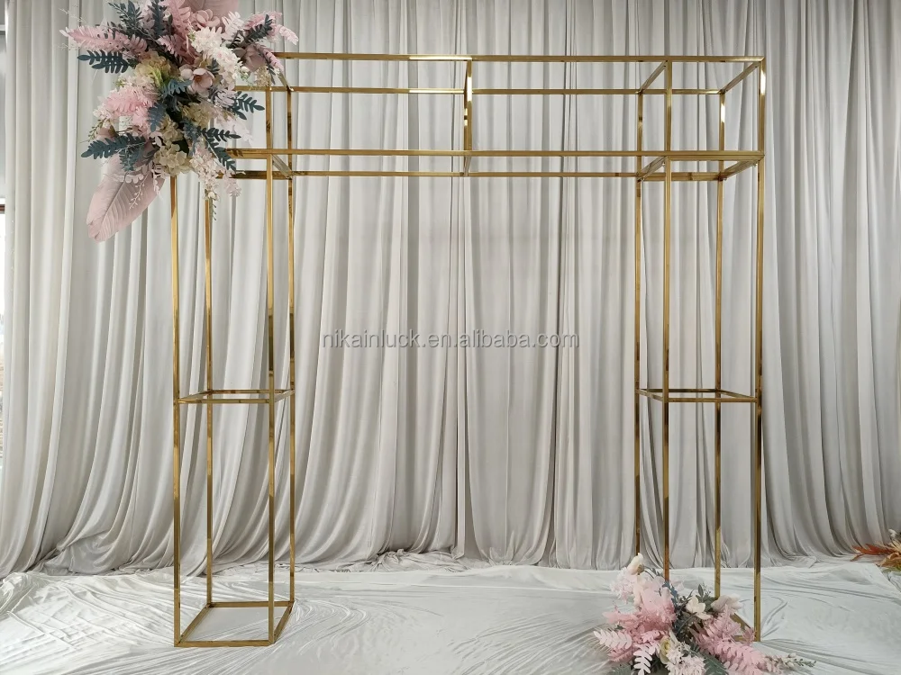 Curve Background Stand Wedding Ceremony Decorations Backdrop Stand ...